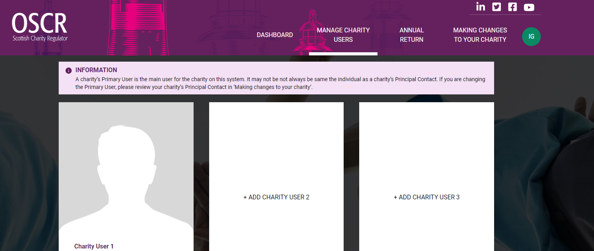 OSCR | Logging in to OSCR Online